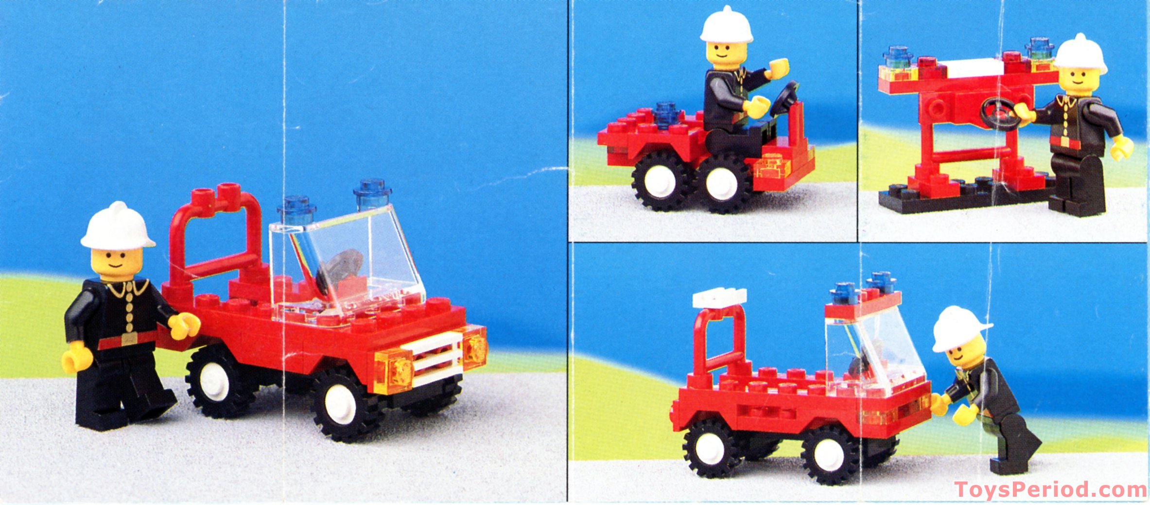 LEGO 6505 Fire Chief's Car Instructions and Parts List