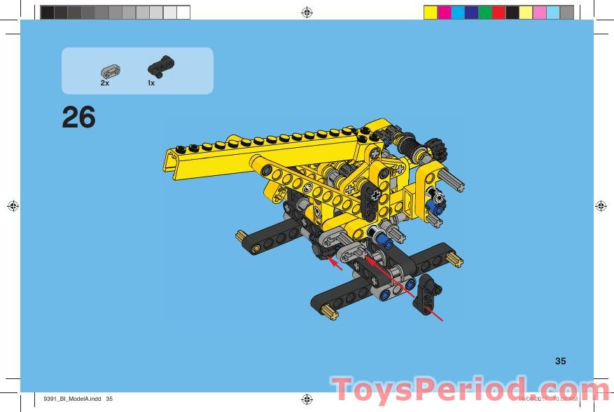 LEGO 9391 Crawler Crane Instructions and Parts List