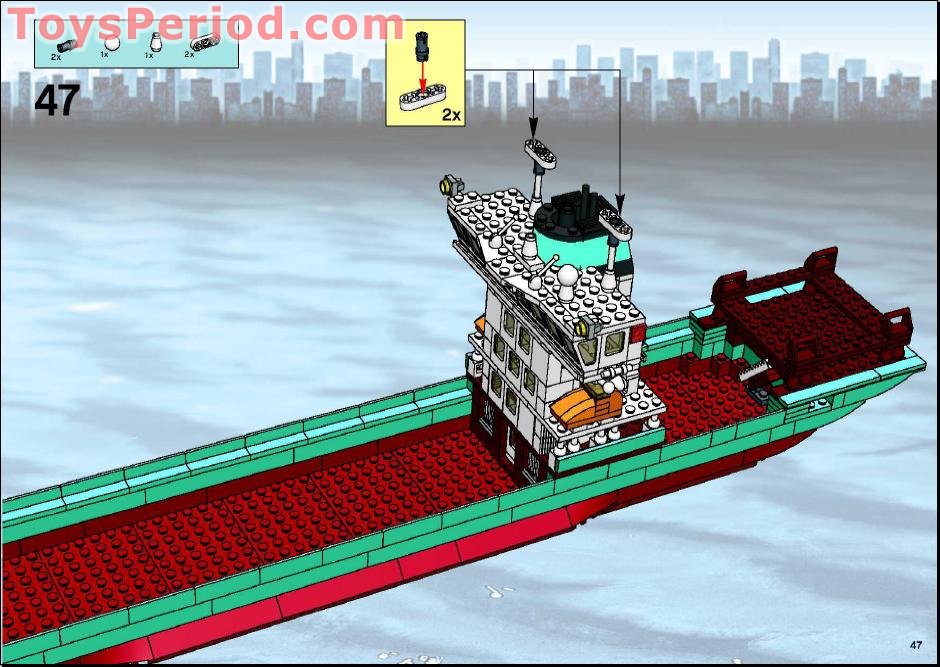 LEGO 10152-3 Maersk Line Container Ship 2006 Edition Instructions and ...