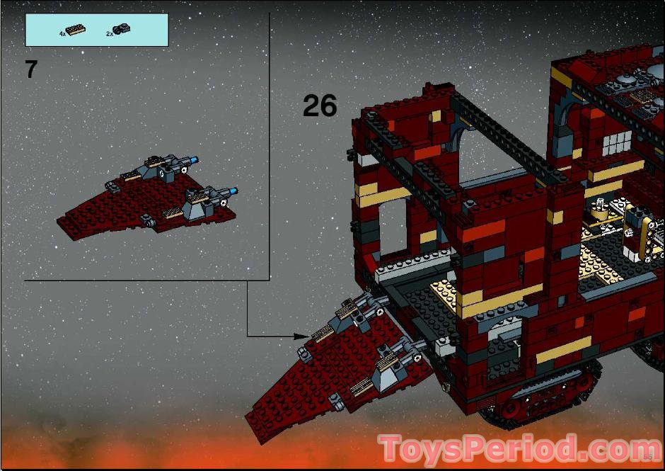 LEGO 10144 Sandcrawler Instructions and Parts List