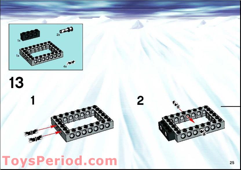 LEGO 4744 Tundra Tracker Instructions and Parts List