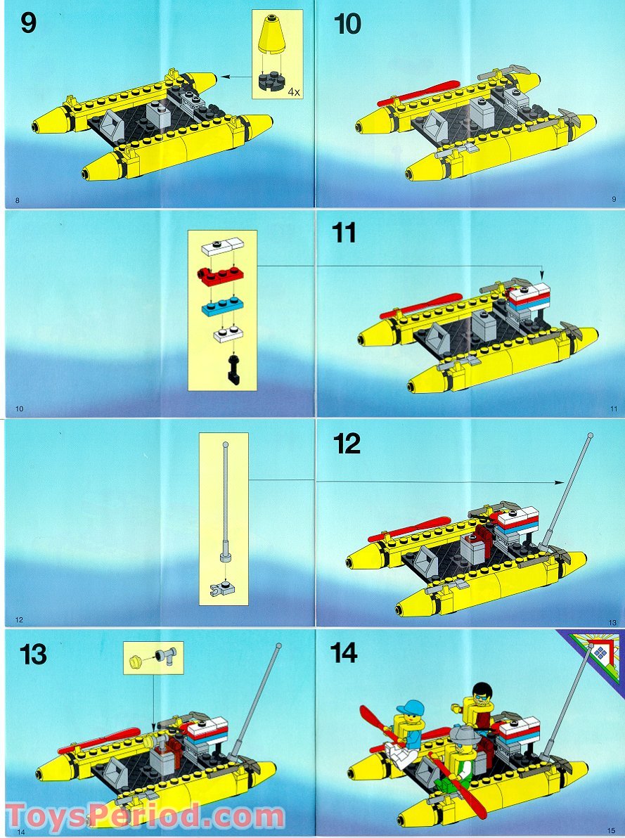 LEGO 6665 River Runners Instructions and Parts List