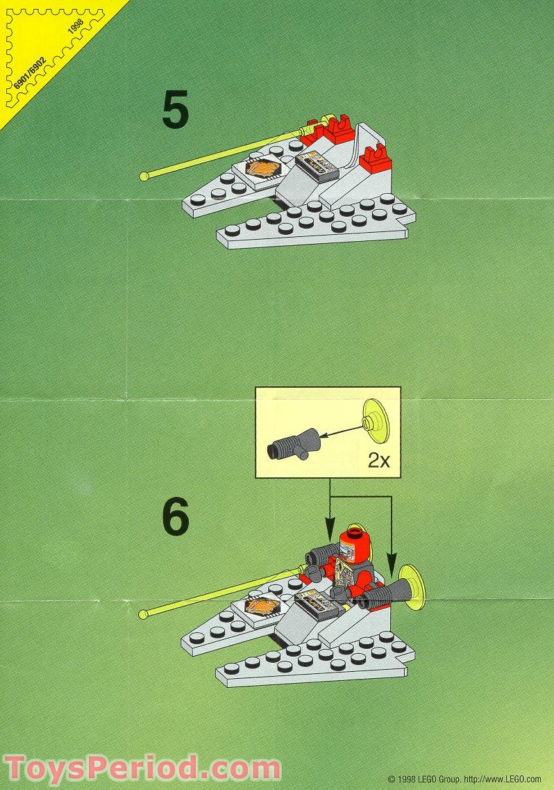 LEGO 6902 Space Plane Instructions and Parts List