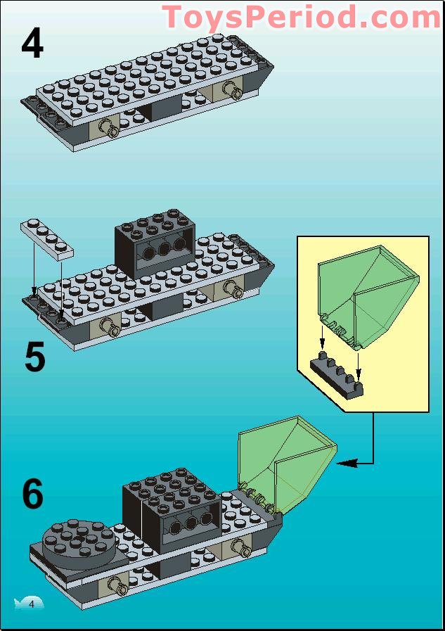 LEGO 6150 Crystal Detector Instructions and Parts List