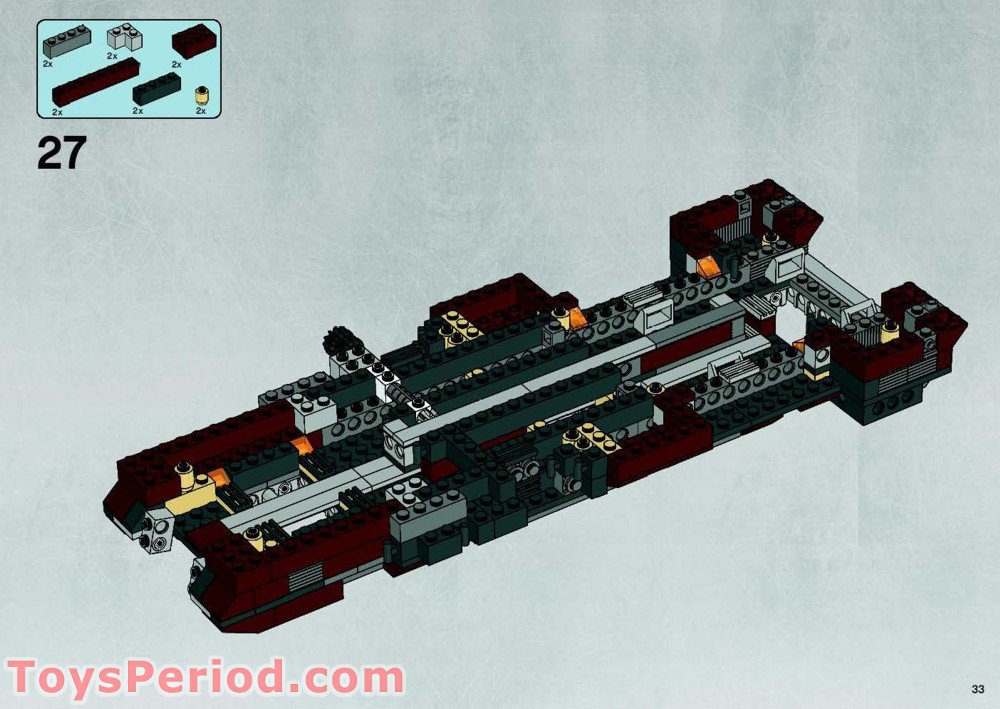 LEGO 7662 Trade Federation MTT Instructions and Parts List