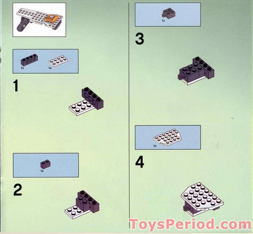 LEGO 7692 MX-71 Recon Dropship Instructions and Parts List