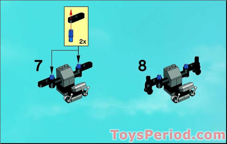LEGO 7708 Uplink Instructions and Parts List