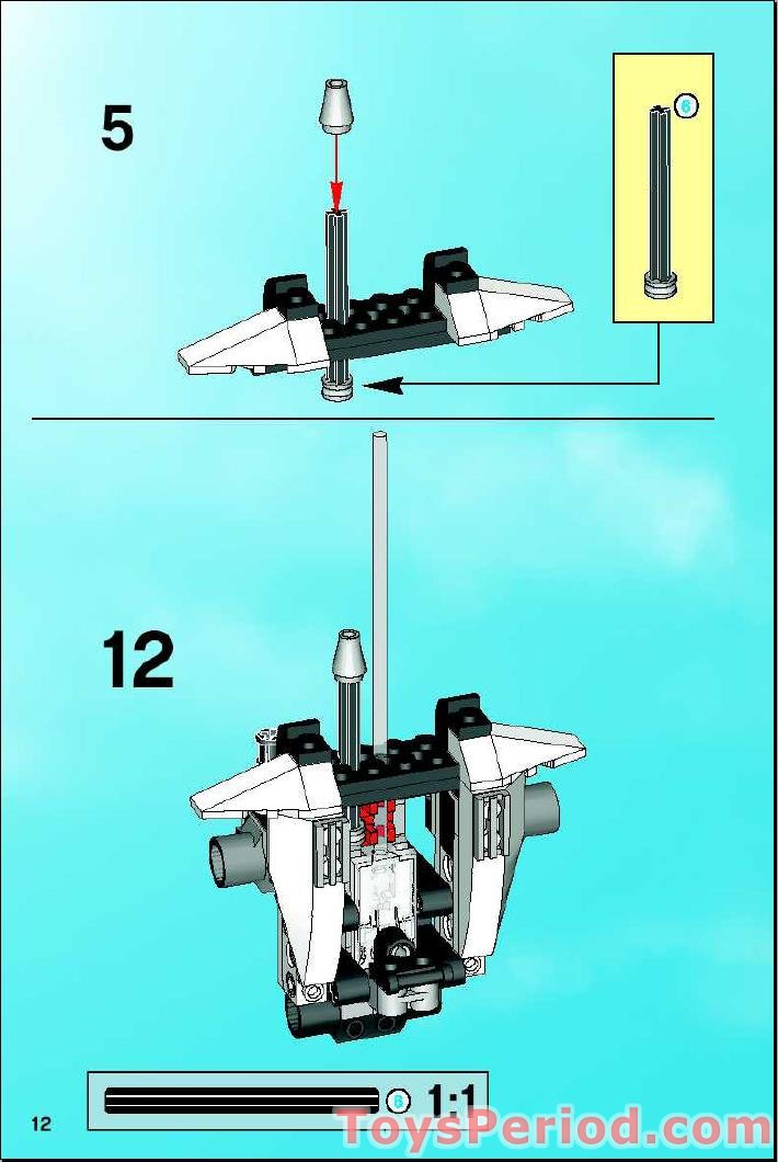 LEGO 7700 Stealth Hunter Instructions and Parts List
