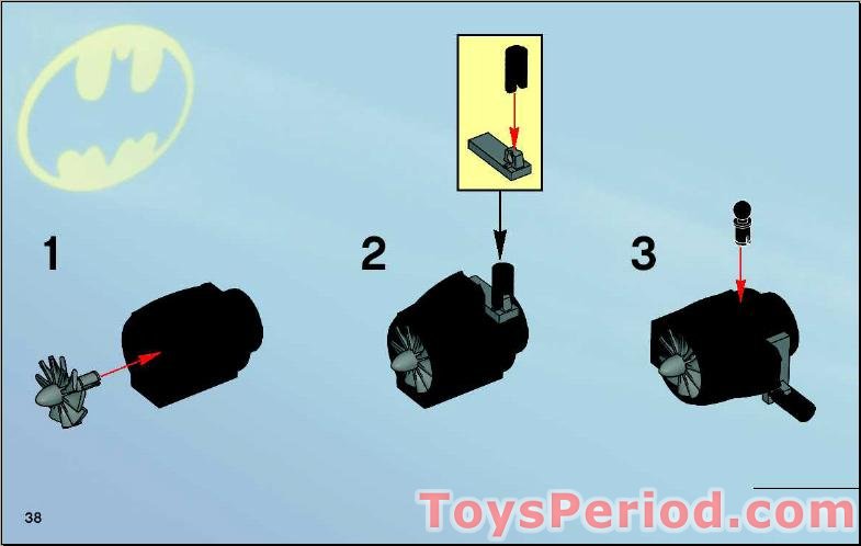 LEGO 7780 The Batboat: Hunt for Killer Croc Instructions and Parts List