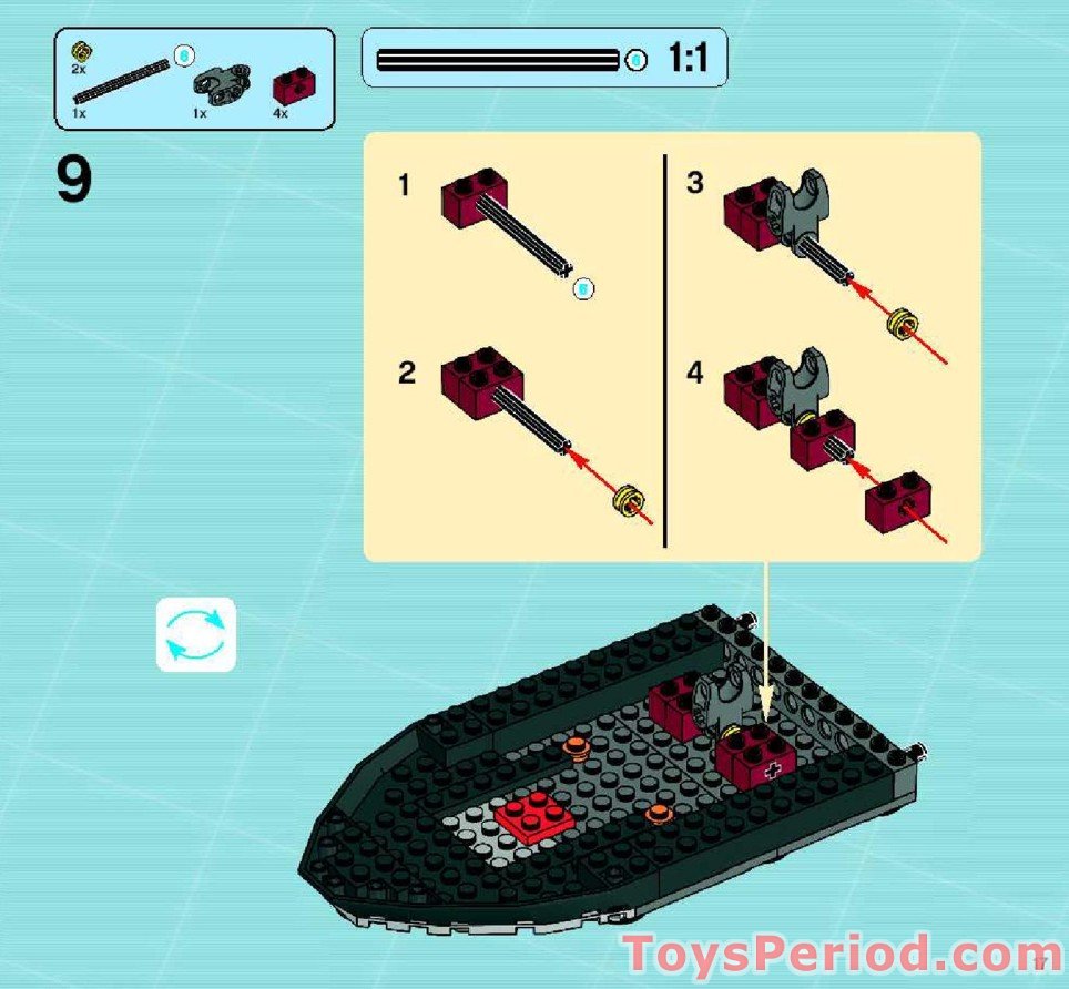LEGO 8636 Mission 7: Deep Sea Quest Instructions and Parts List
