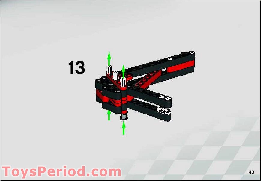 LEGO 8645 Muscle Slammer Bike Instructions and Parts List