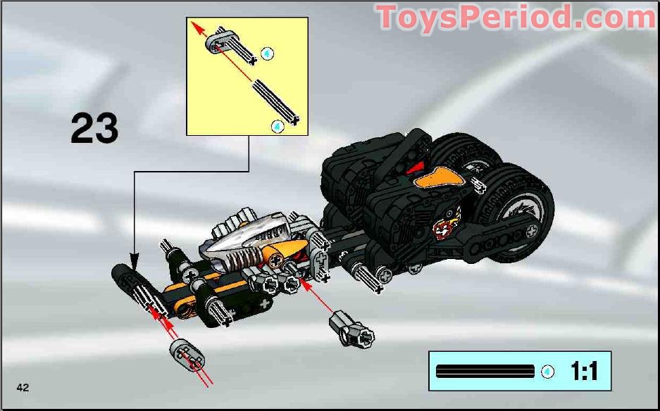 LEGO 8355 H.O.T. Blaster Bike Instructions and Parts List