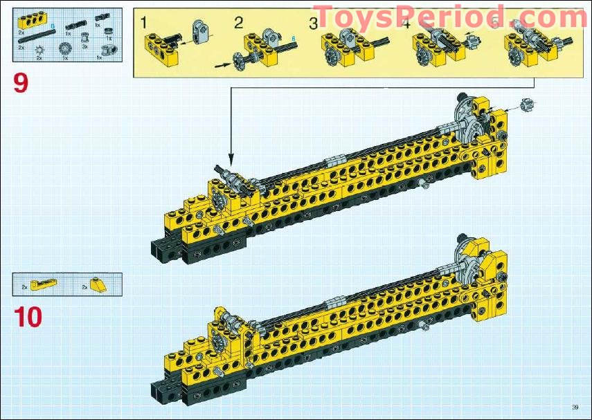LEGO 8438 Pneumatic Crane Truck Instructions and Parts List