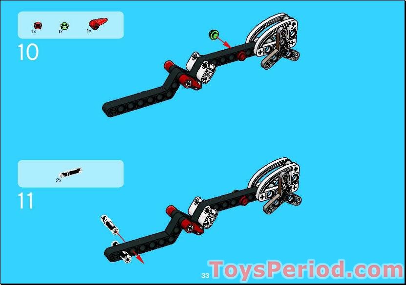 LEGO 8433 Cool Movers Instructions and Parts List