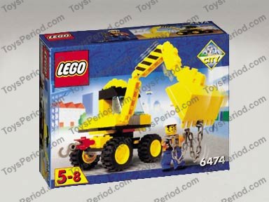 LEGO 6474 4-Wheeled Front Shovel Instructions and Parts List