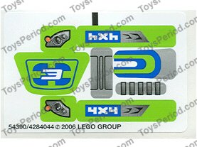 LEGO Sets with Part 6111stk02 Sticker Sheet for Set 6111 - Sheet 2, Fat ...