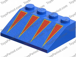 LEGO Sets with Part 3297px1 Slope Brick 33 3 x 4 with Red Triangles ...