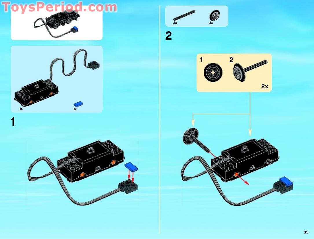 LEGO 60052 Cargo Train Instructions and Parts List