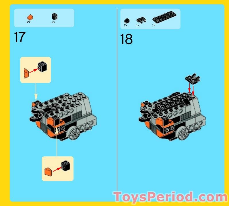 LEGO 7291 Street Rebel Instructions and Parts List