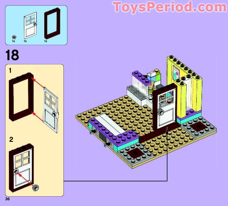 LEGO 41005 Heartlake High Instructions and Parts List