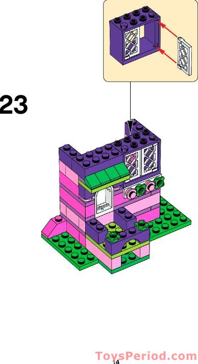 LEGO 4625 LEGO Pink Brick Box Instructions and Parts List