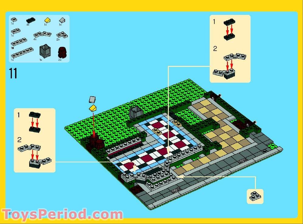LEGO 10185 Green Grocer Instructions and Parts List