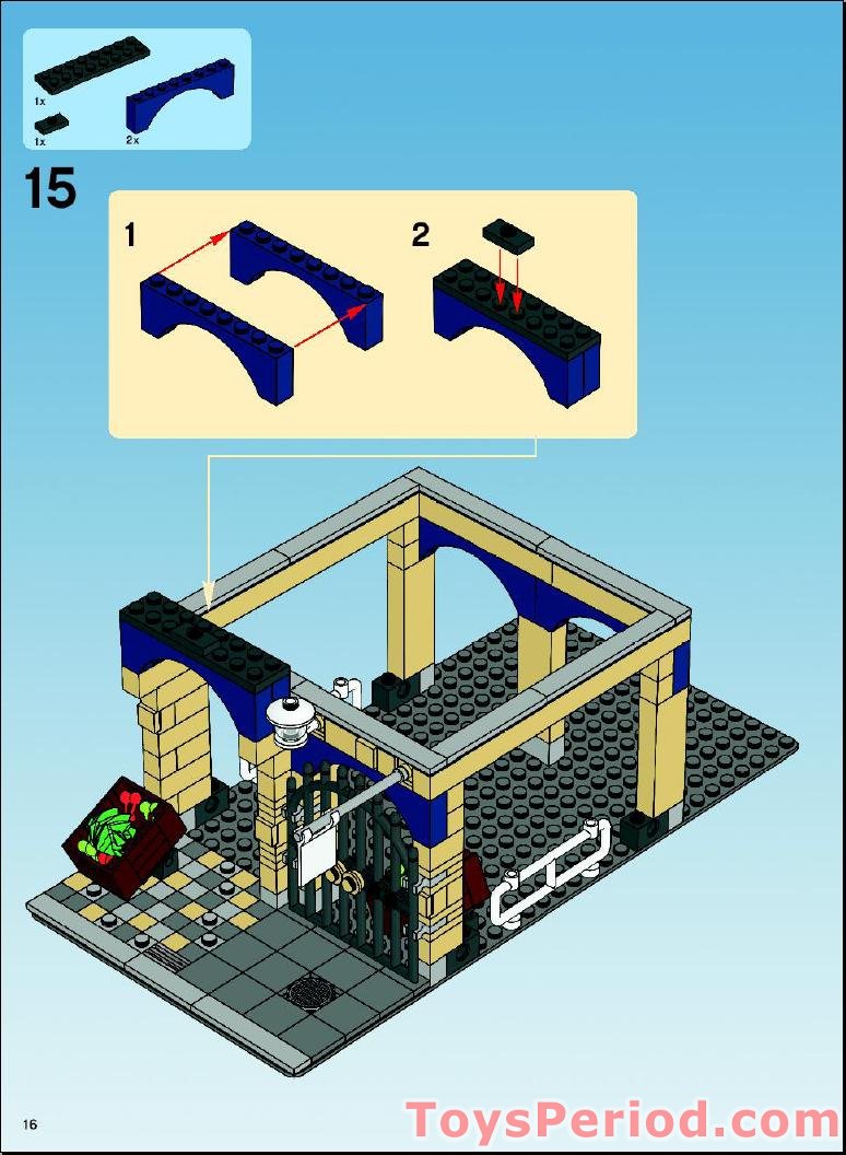 LEGO 10190 Market Street Instructions and Parts List