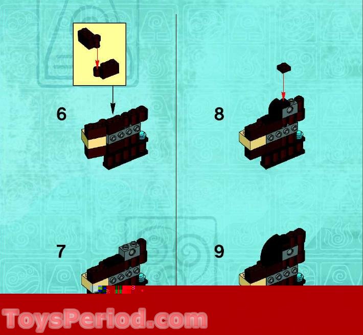 LEGO 3828 Air Temple Instructions and Parts List