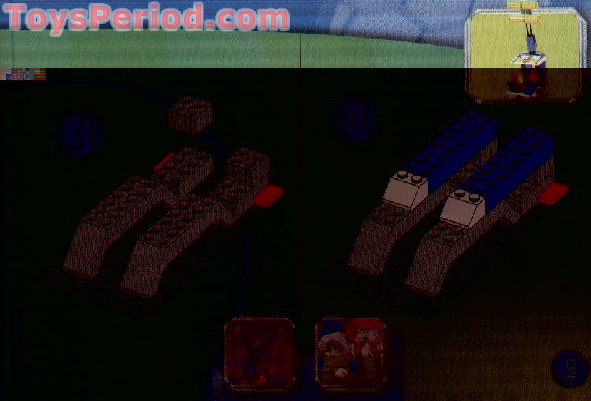 LEGO 3402 Small Grandstand with Lights Instructions and Parts List