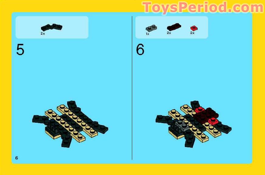 LEGO 4994 Fierce Creatures Instructions and Parts List