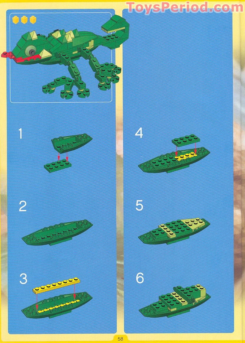 LEGO 4101 Wild Collection Instructions and Parts List