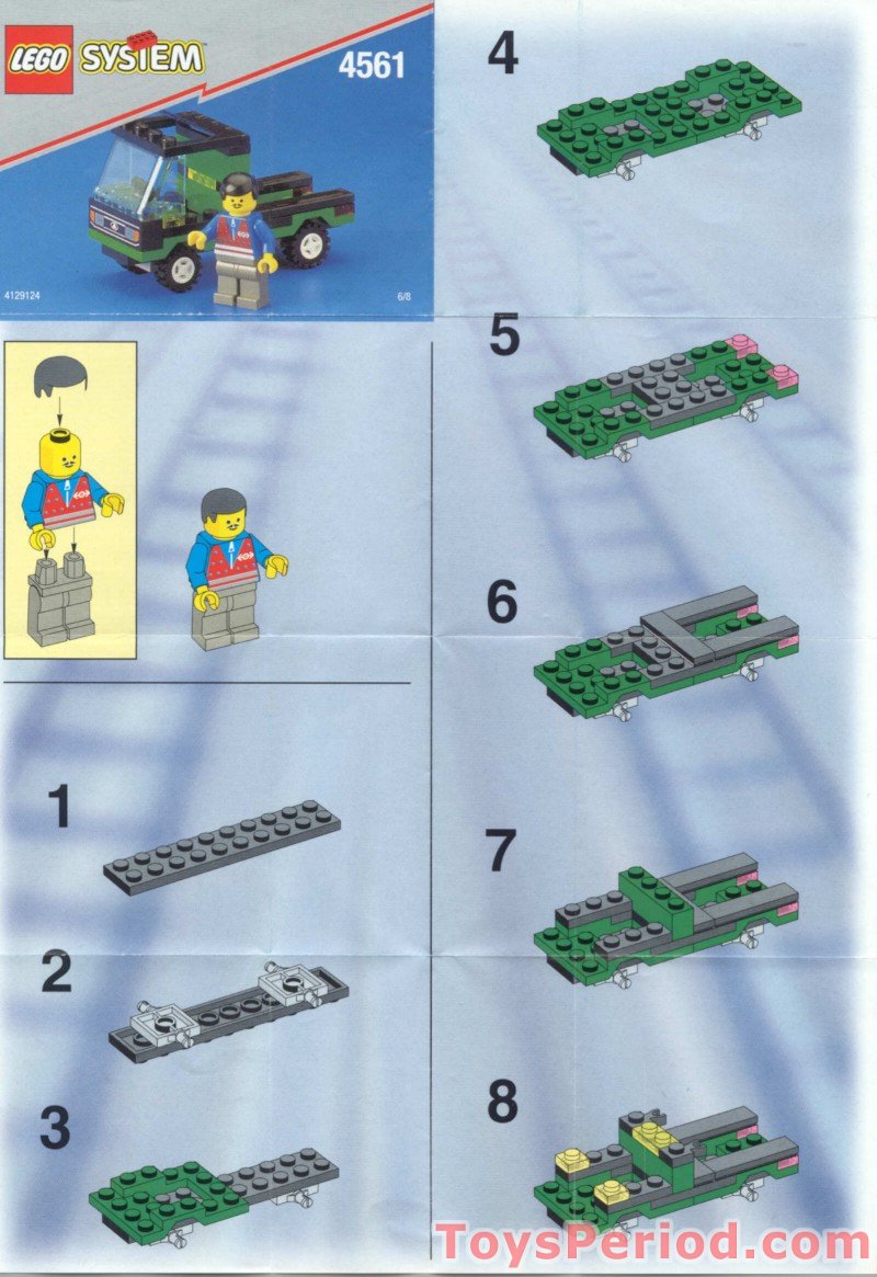 LEGO 4560 Railway Express Instructions and Parts List