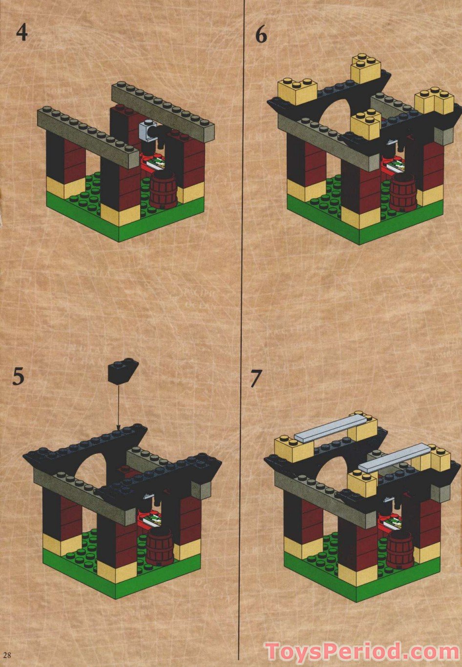 LEGO 5987 Dino Research Compound Instructions and Parts List
