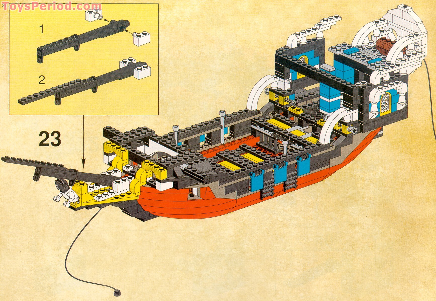 LEGO 6290 Red Beard Runner Instructions and Parts List
