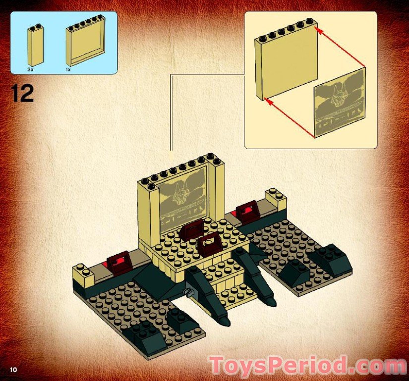 LEGO 7621 Indiana Jones and the Lost Tomb Instructions and Parts List