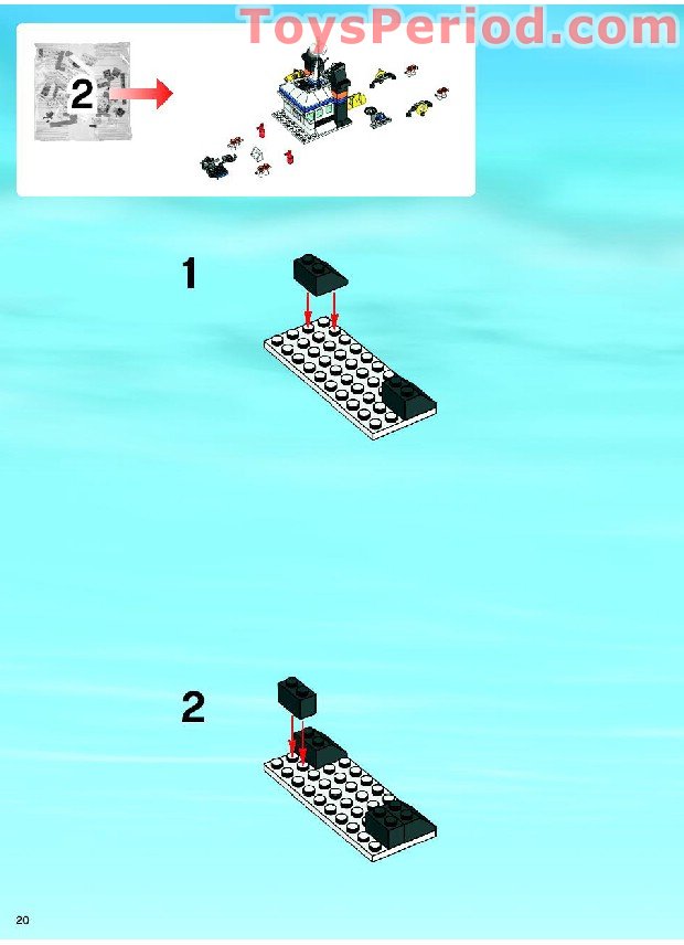 LEGO 7739 Coast Guard Patrol Boat and Tower Instructions and Parts List