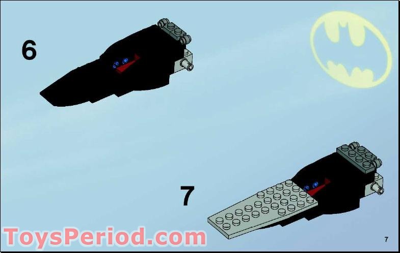 LEGO 7779 The Batman Dragster: Catwoman Pursuit Instructions and Parts List