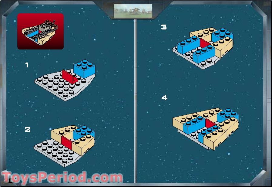 LEGO 7155 Trade Federation AAT Instructions and Parts List