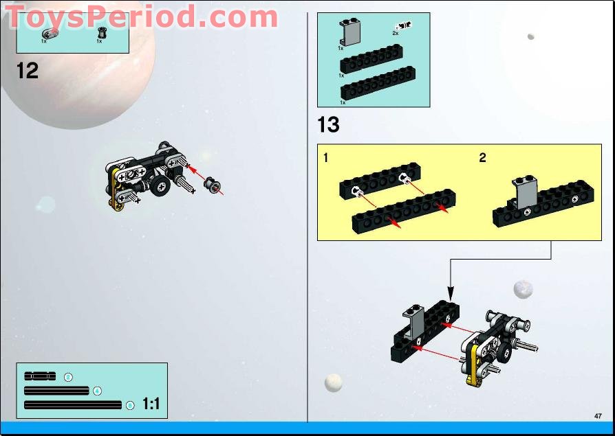 LEGO 7470 Space Shuttle Discovery Instructions and Parts List