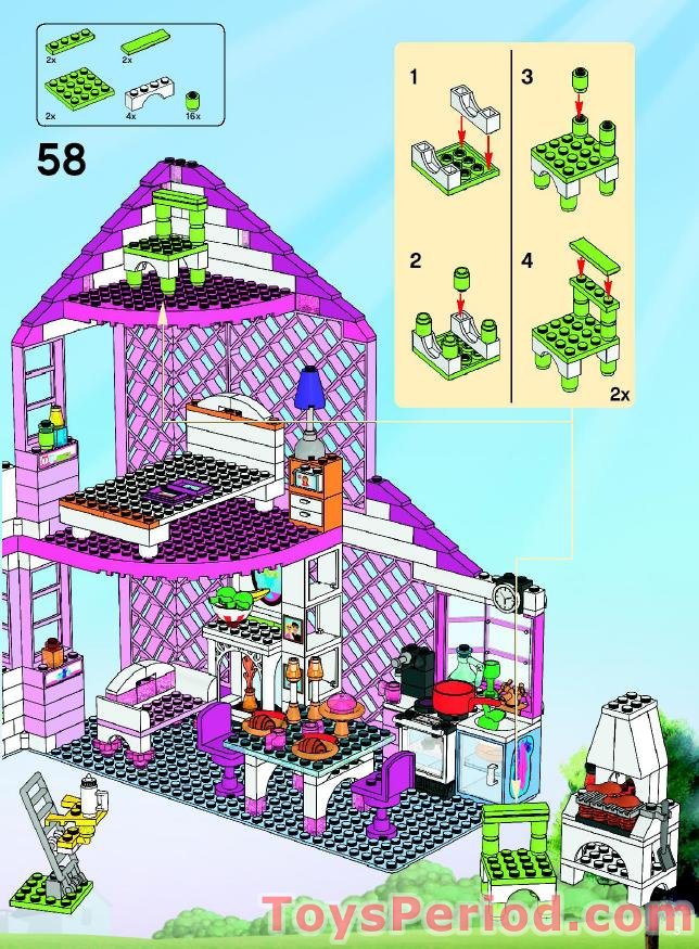 LEGO 7586 Sunshine Home Instructions and Parts List