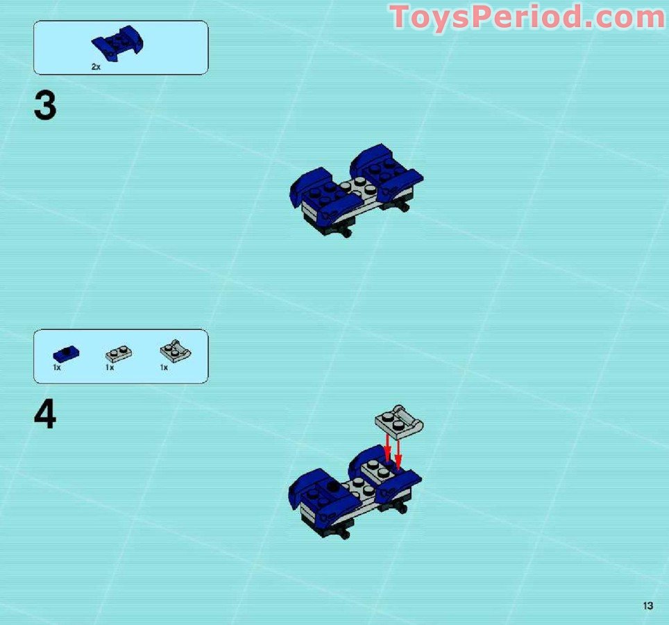 LEGO 8635 Mission 6: Mobile Command Center Instructions and Parts List