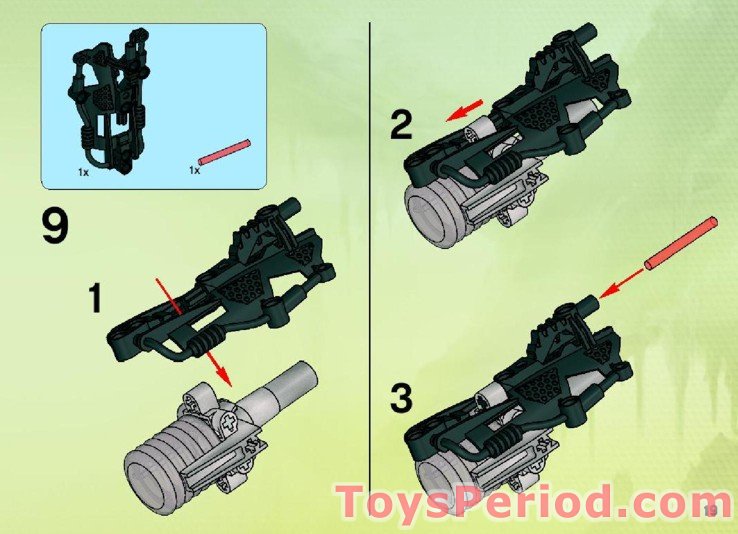 LEGO 8690 Toa Onua Instructions and Parts List