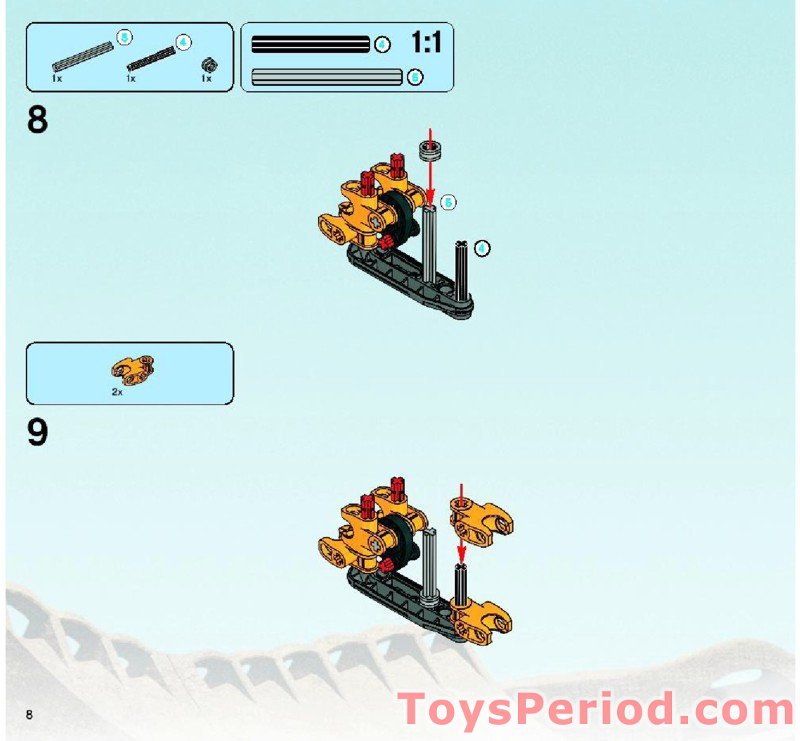 LEGO 8998 Toa Mata Nui Instructions and Parts List
