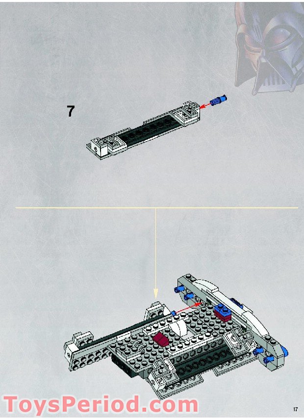LEGO 8019 Republic Attack Shuttle Instructions and Parts List
