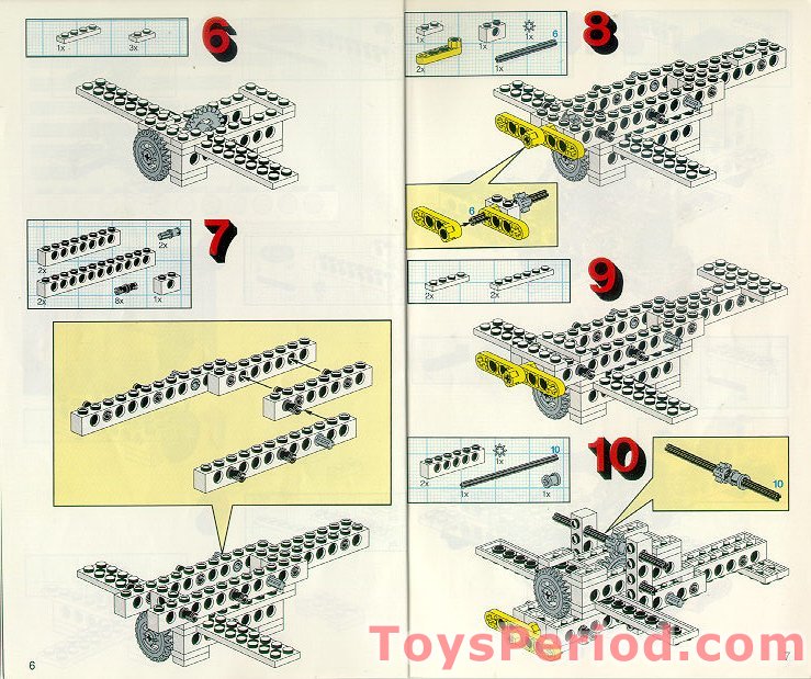 LEGO 8022 Technic Starter Set Instructions and Parts List
