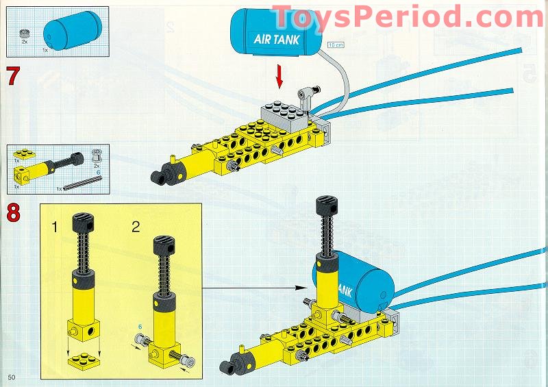 LEGO 8250 Search Sub Instructions and Parts List