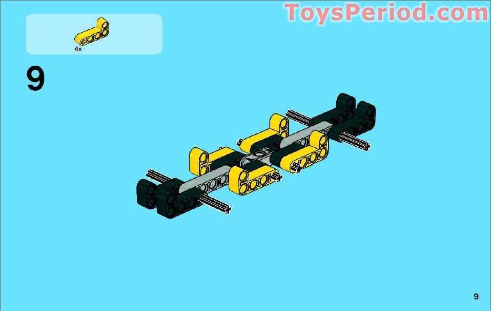 LEGO 8270 Rough Terrain Crane Instructions and Parts List