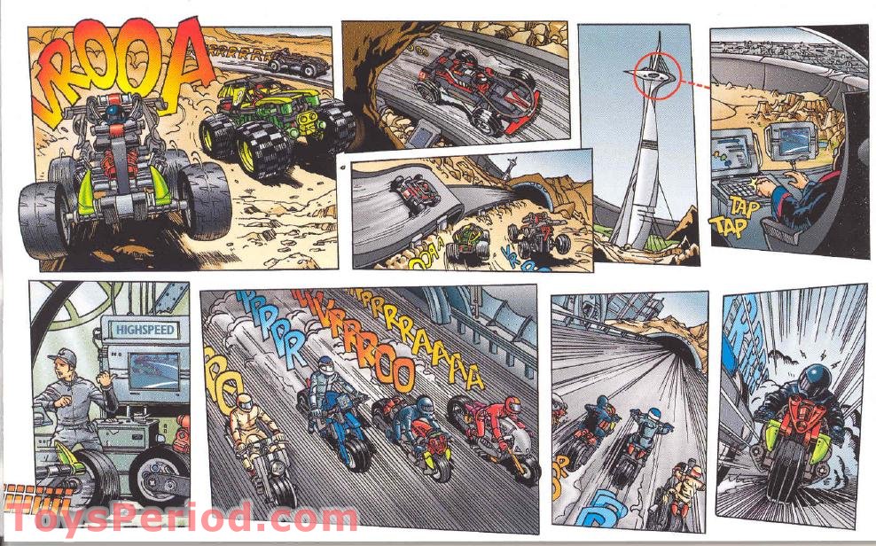 LEGO 8354 Exo Force Bike Instructions and Parts List