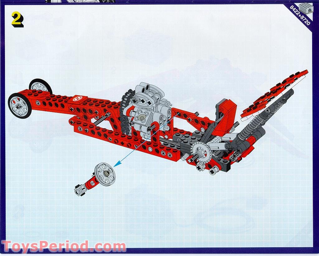 LEGO 8422 Circuit Shock Racer Instructions and Parts List