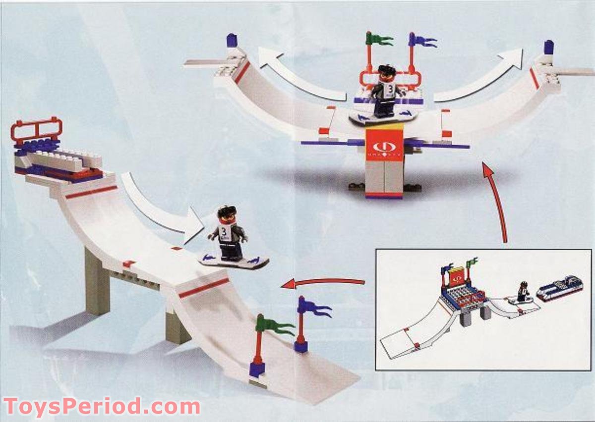 LEGO 3536 Snowboard Big Air Comp Instructions and Parts List